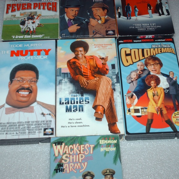 Other | Great Bundle Of 7 Comedy Movies On Vhs Tape | Poshmark